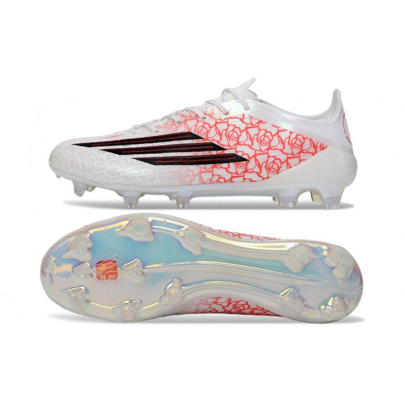 adidas F50 Elite FG Soccer Shoes White Red Black