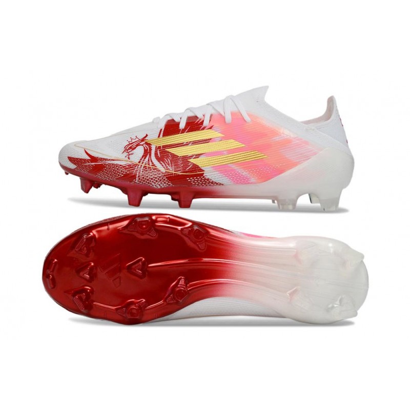 adidas F50 Elite FG Soccer Shoes White Red Gold